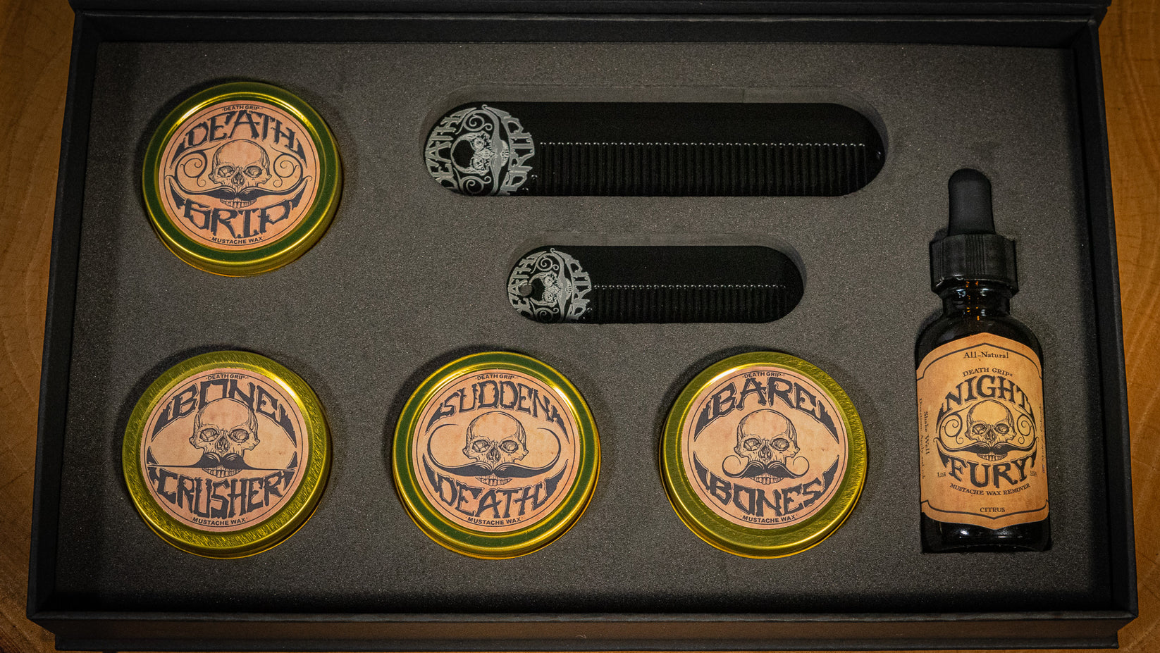 Mustache Grooming Kit - The Gold Standard By Death Grip Wax – Death-Grip