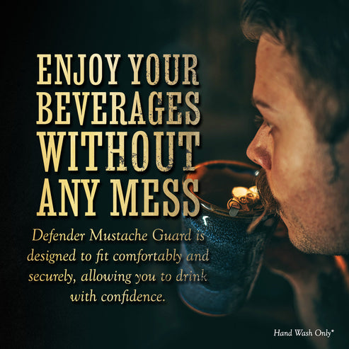 Defender Mustache Guard For Drinks – Death-Grip